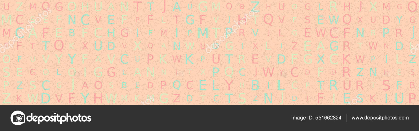 Vector Pattern Uppercase Lowercase English Alphabet Letters Random ...