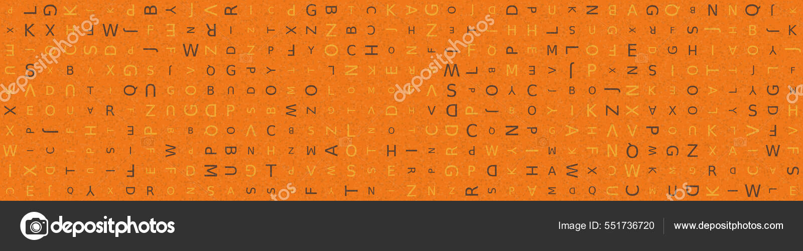 Vector Pattern Uppercase Lowercase English Alphabet Letters Random ...