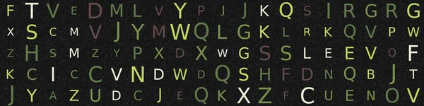 Various Size Letters English Alphabet Random Order Dark Background ...