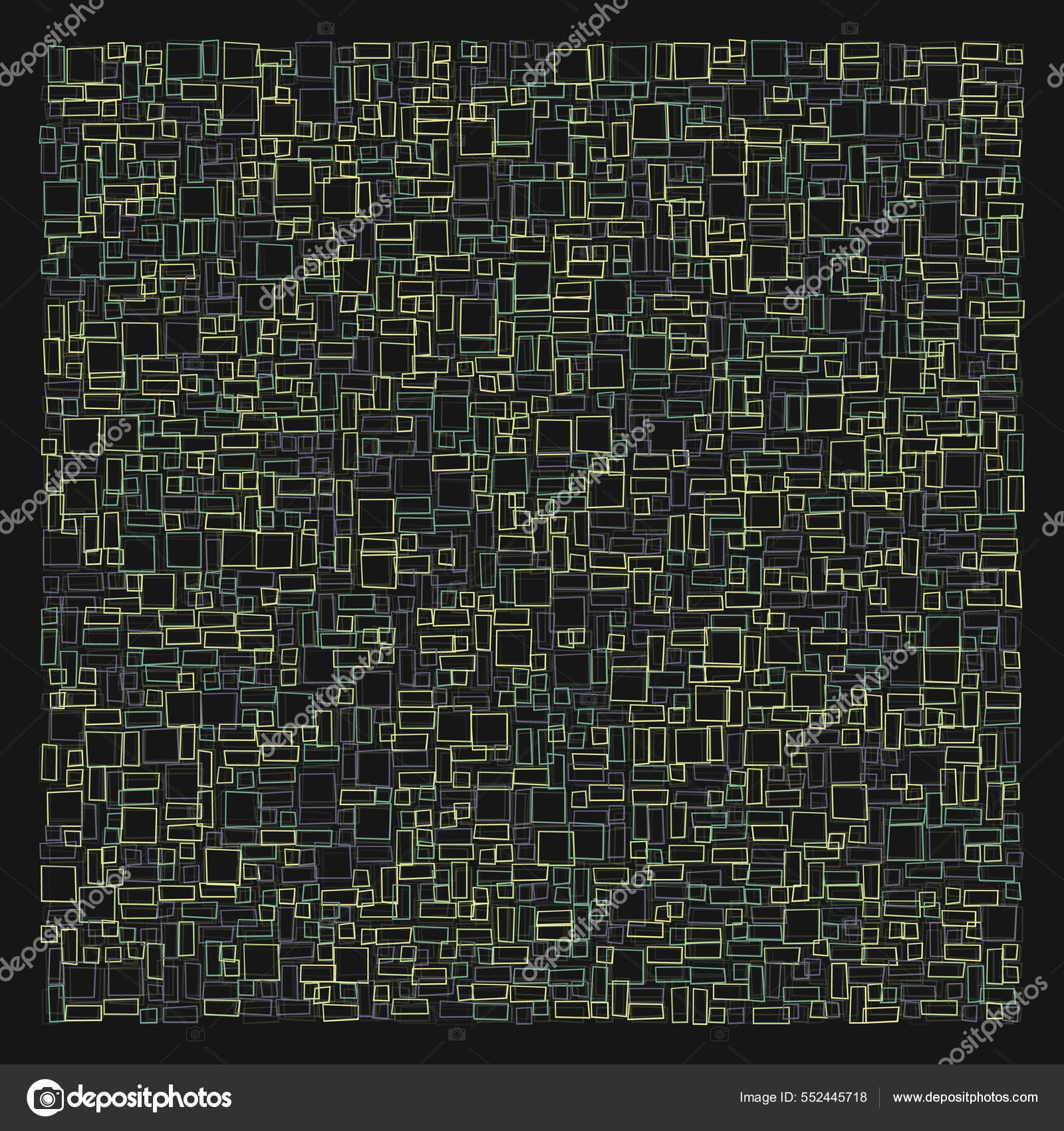 Offset Quads Generative Art Background Art Illustration Stock Vector ...