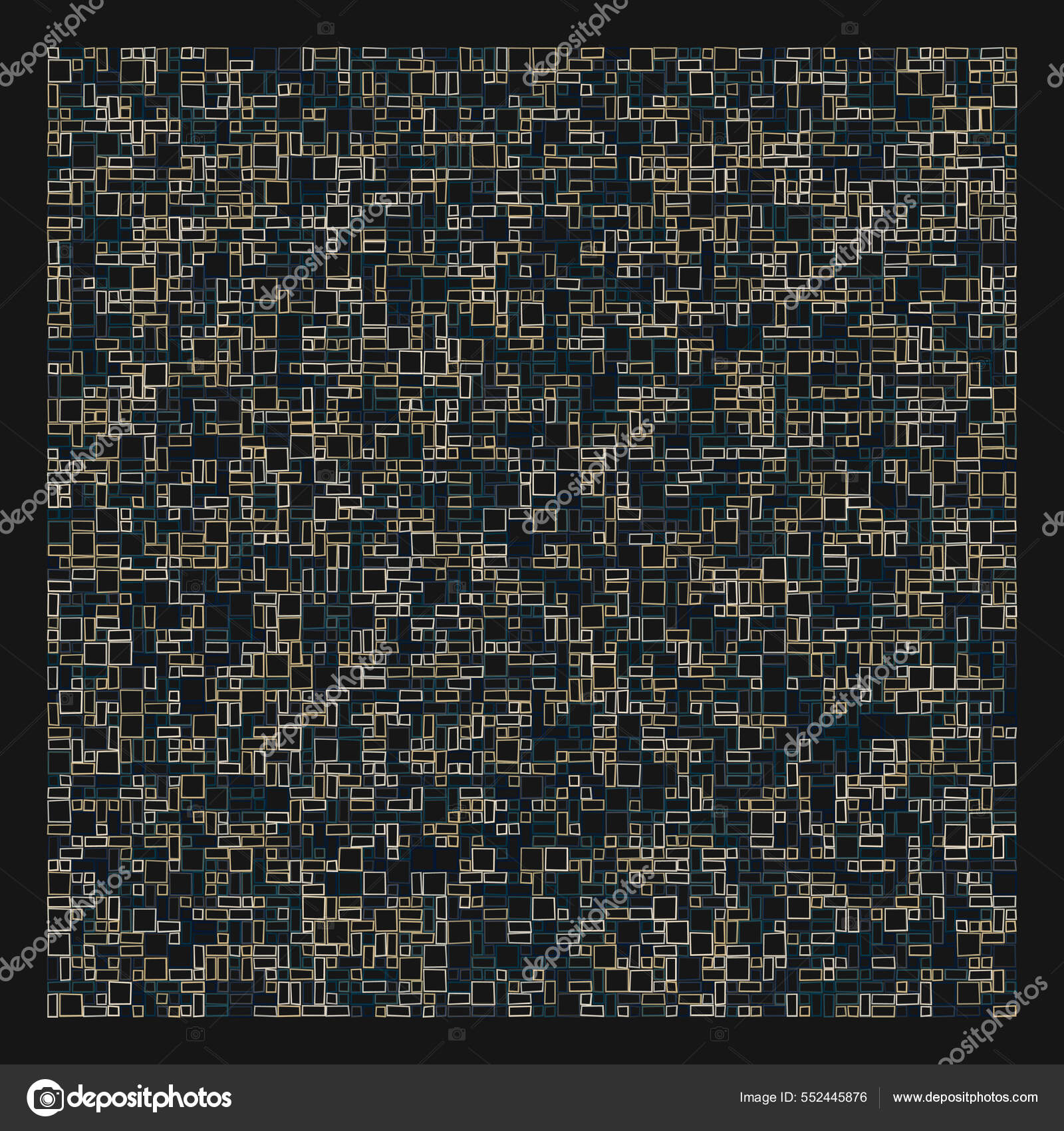 Offset Quads Generative Art Background Art Illustration Stock Vector ...