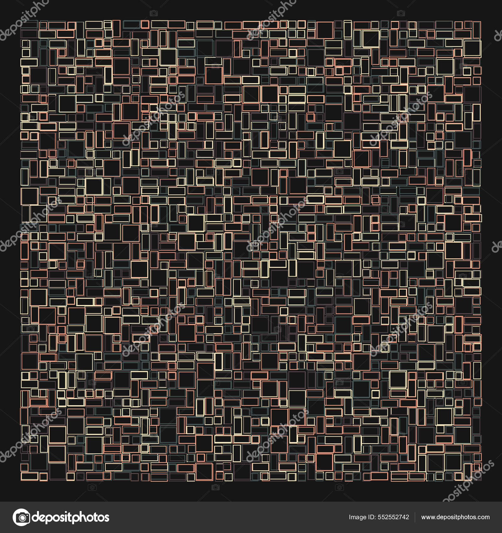 Offset Quads Generative Art Background Art Illustration Stock Vector by ...