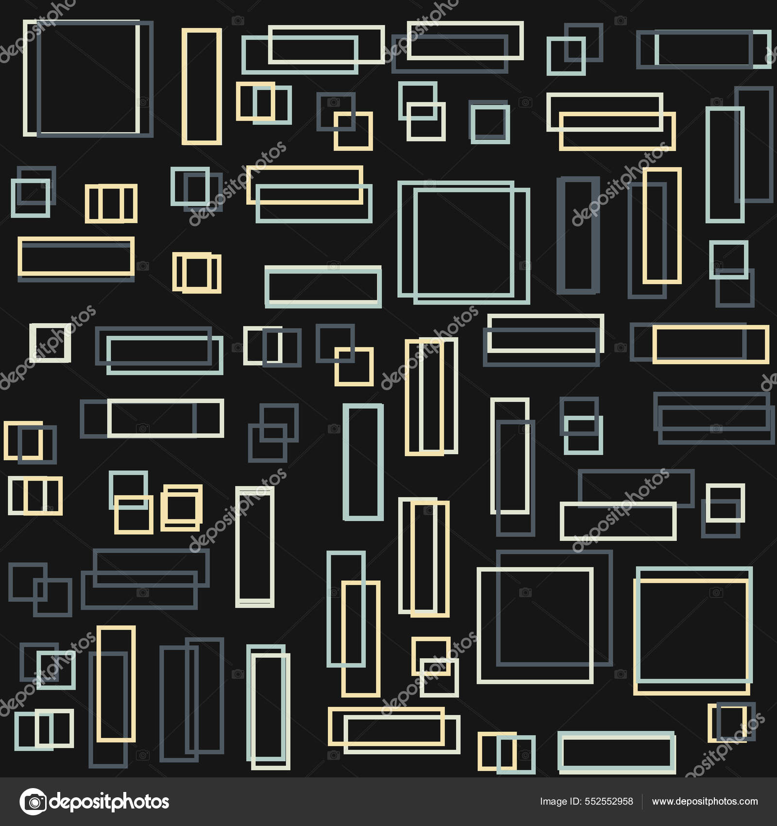 Offset Quads Generative Art Background Stock Vector by ©Yuriy_Vlasenko ...