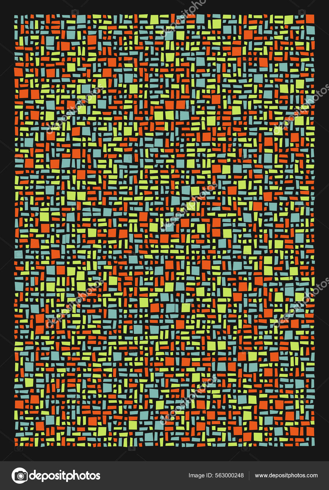 Offset Quads Generative Art Background Art Illustration Stock Vector by ...