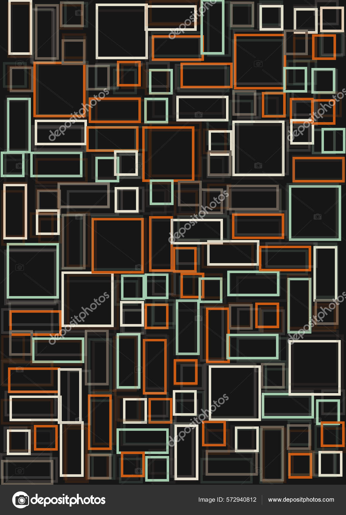 Offset Quads Generative Art Background Art Illustration Stock Vector by ...