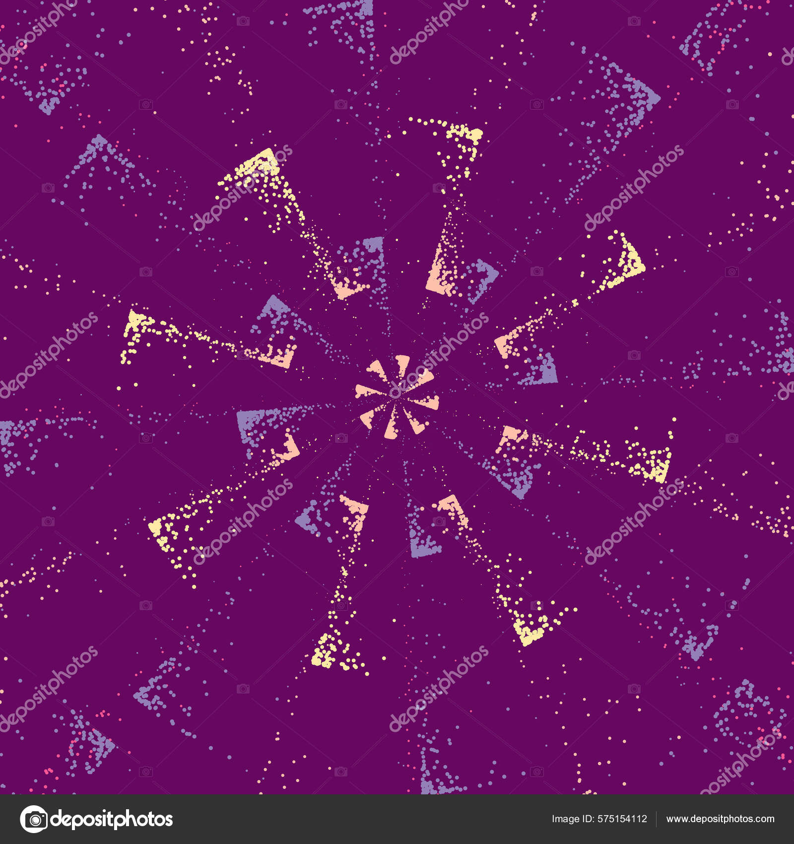 Noise Gradient Swirl Algorithm Implementation Illustration Stock Vector