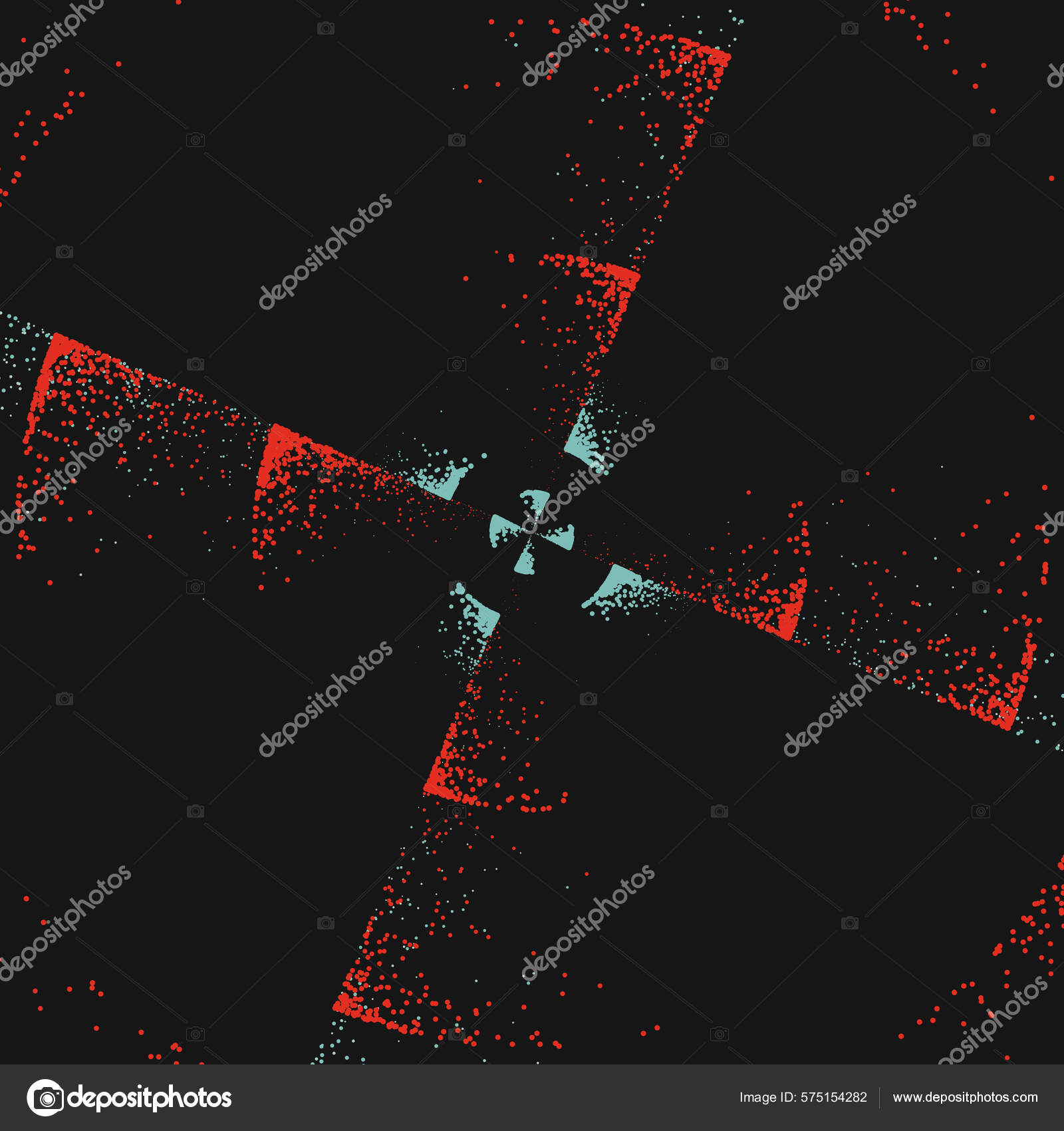 Noise Gradient Swirl Algorithm Implementation Illustration Stock Vector