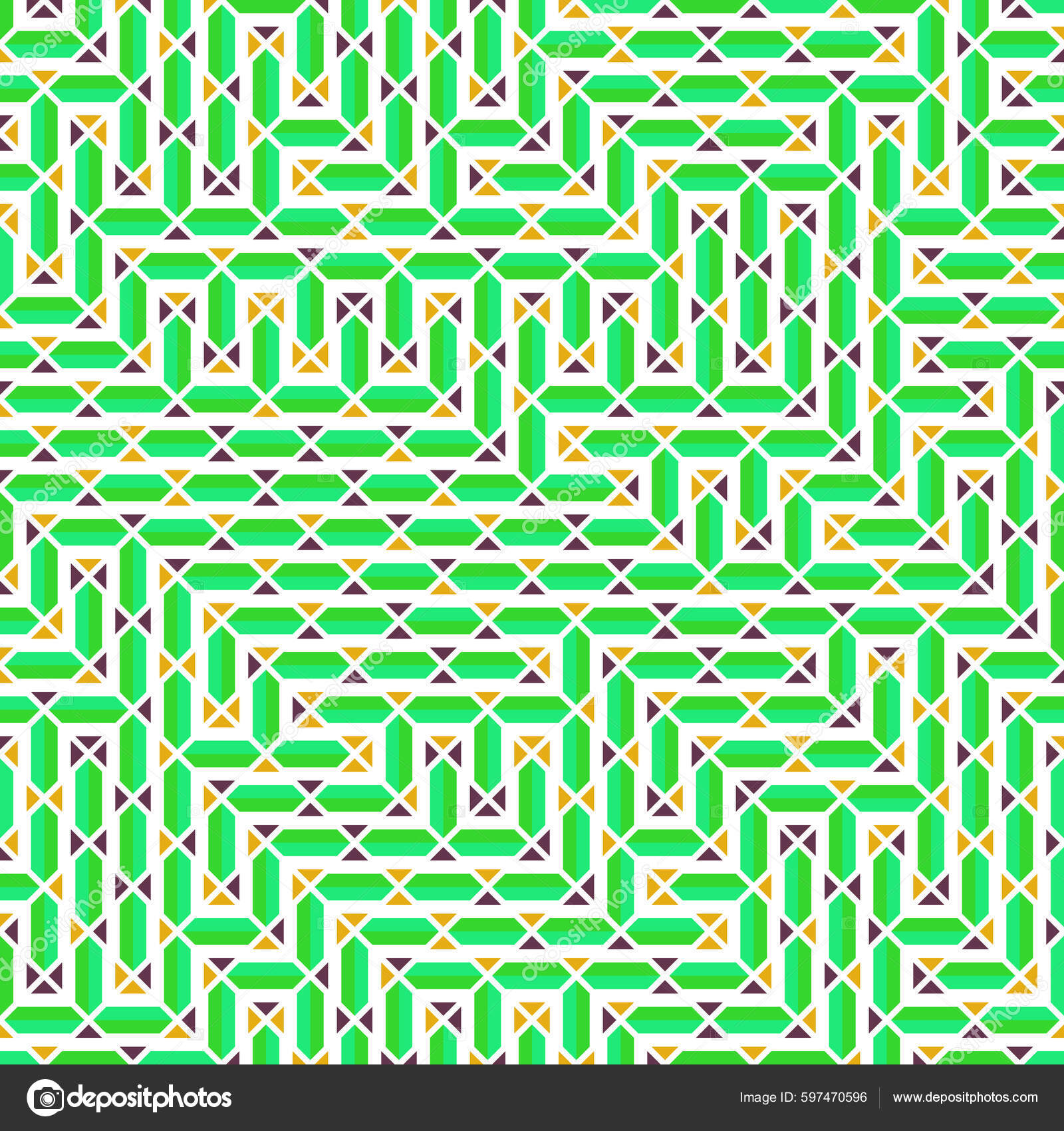 Color Rhombus Tile Tessellation Pattern Illustration Stock Vector by ...