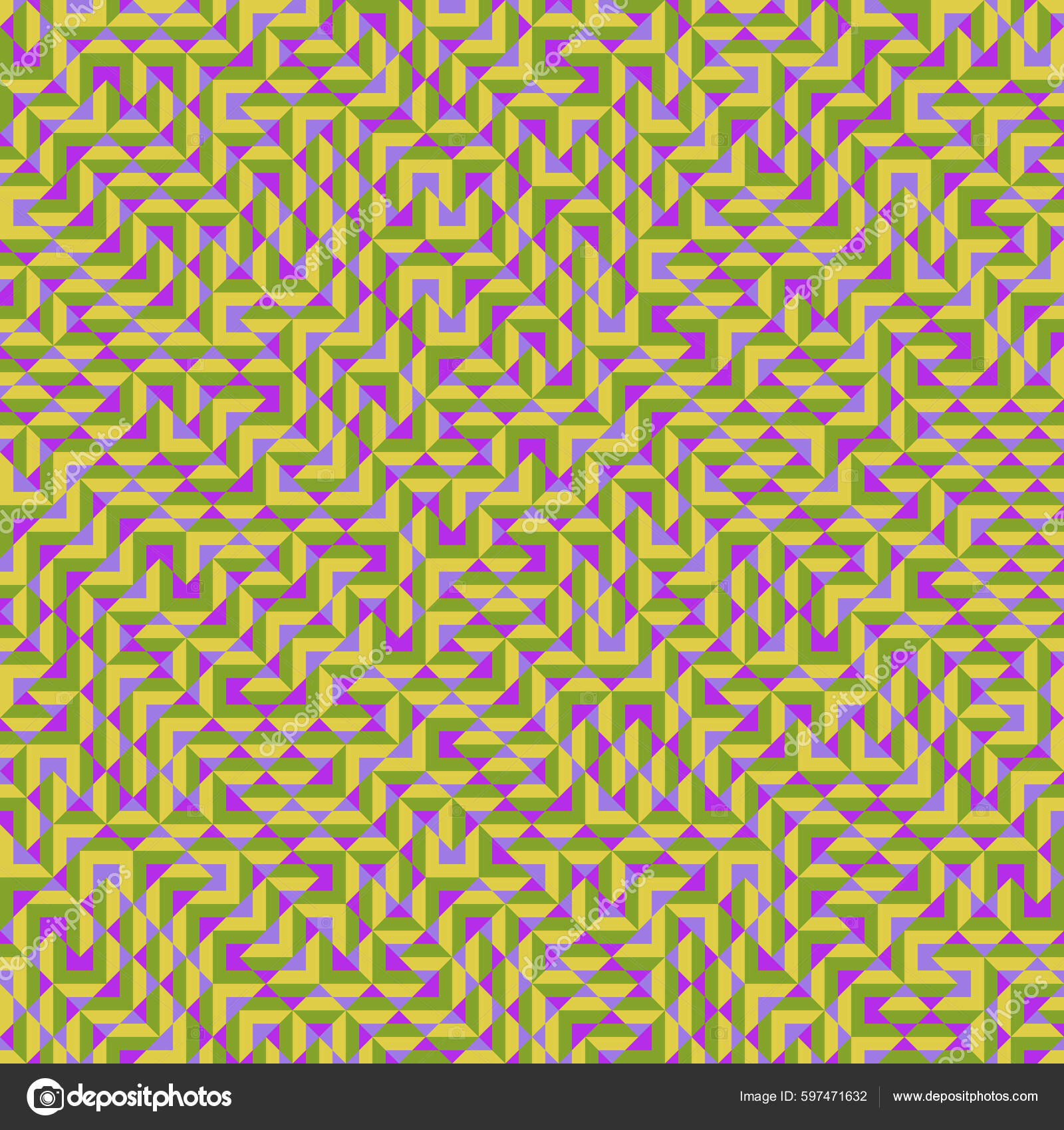 Color Rhombus Tile Tessellation Pattern Illustration Stock Vector Image ...