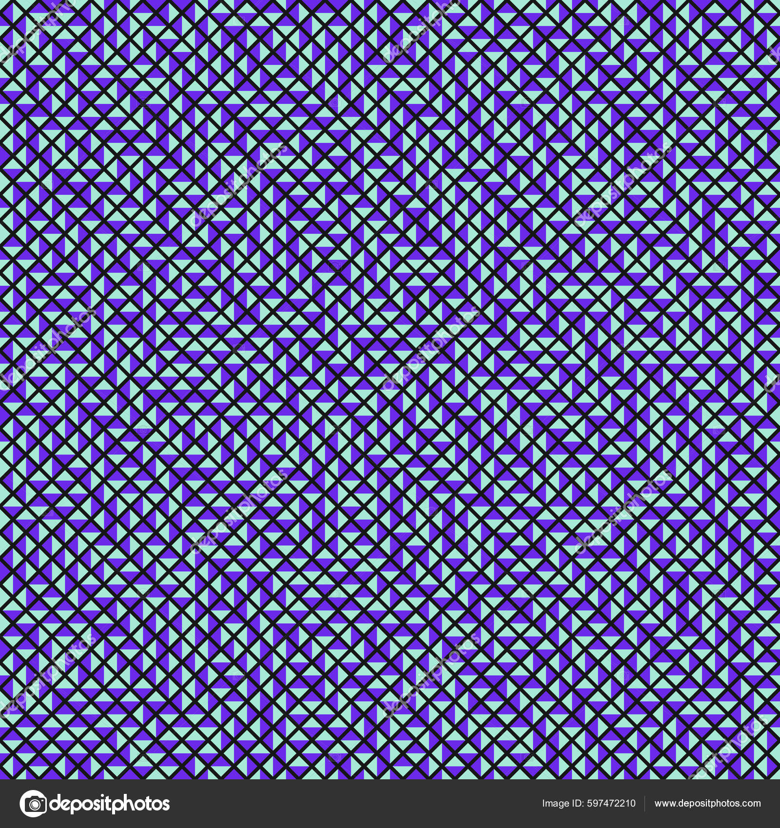 Color Rhombus Tile Tessellation Pattern Illustration Stock Vector Image ...