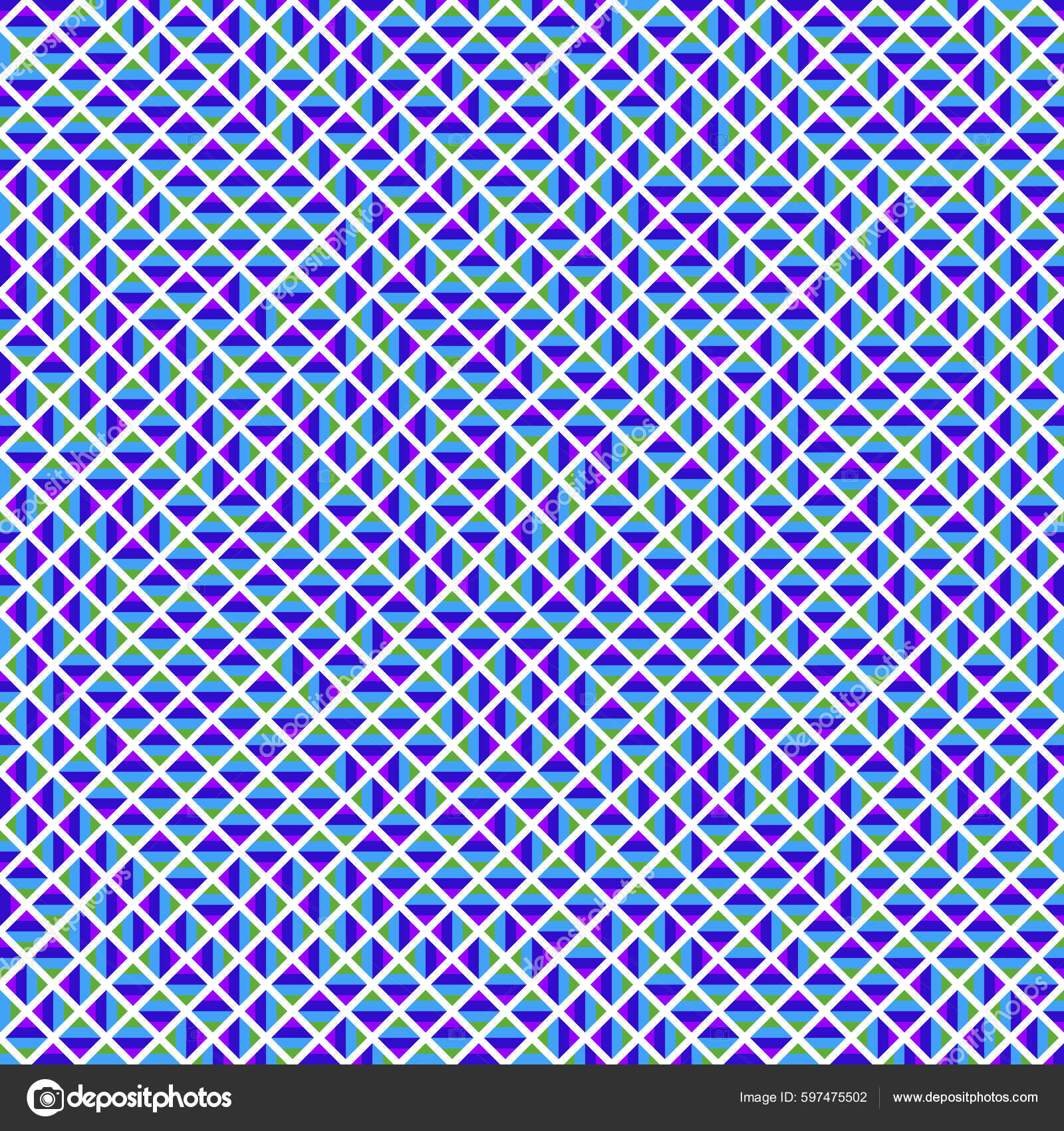 Color Rhombus Tile Tessellation Pattern Illustration Vector de stock ...