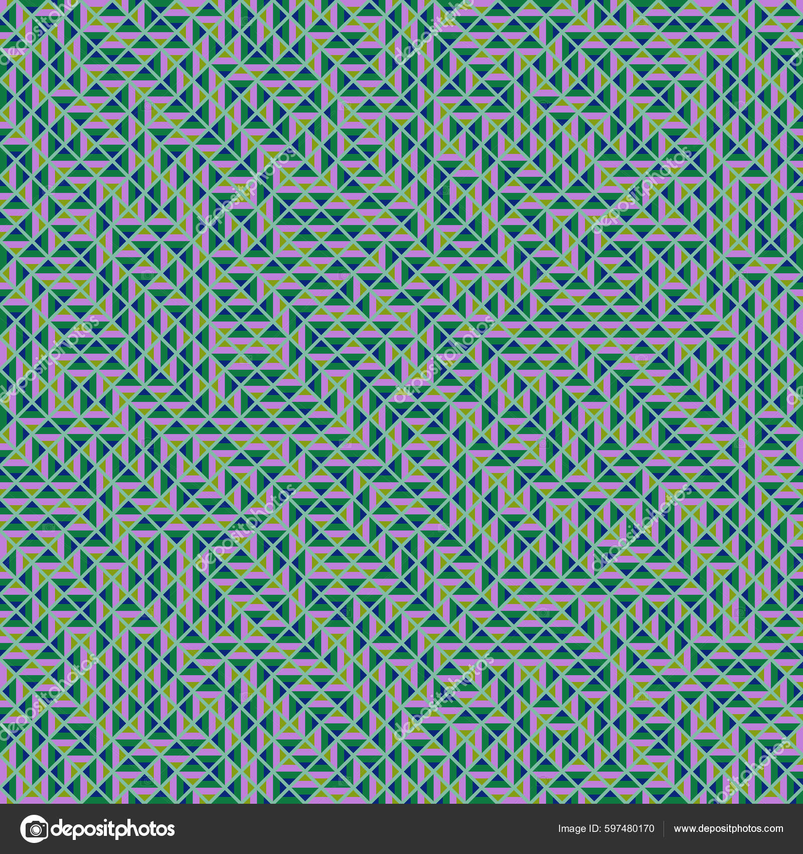 Color Rhombus Tile Tessellation Pattern Illustration Stock Vector Image ...