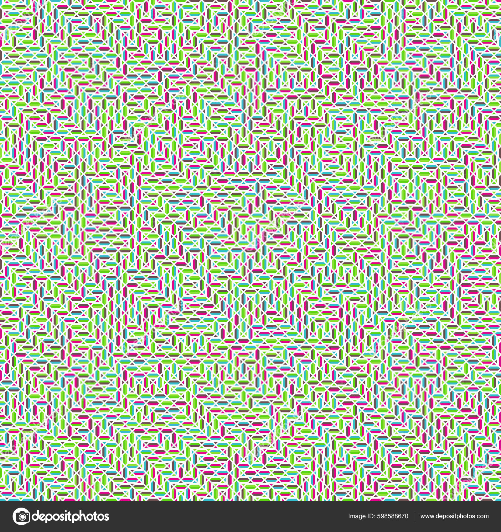 Color Rhombus Tile Tessellation Pattern Illustration Stock Vector Image ...