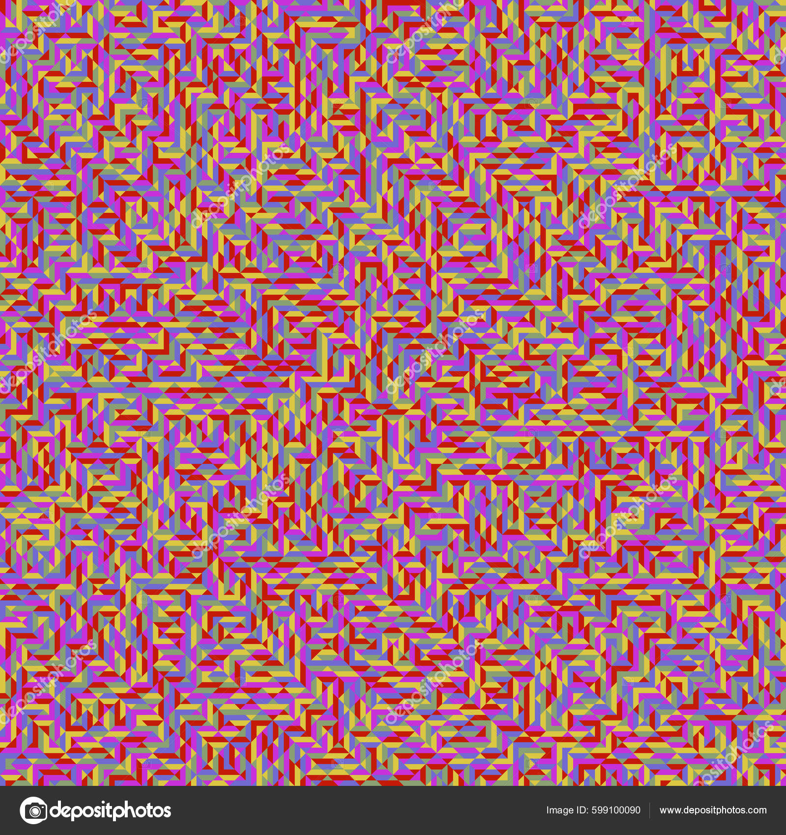 Color Rhombus Tile Tessellation Pattern Illustration Stock Vector Image ...