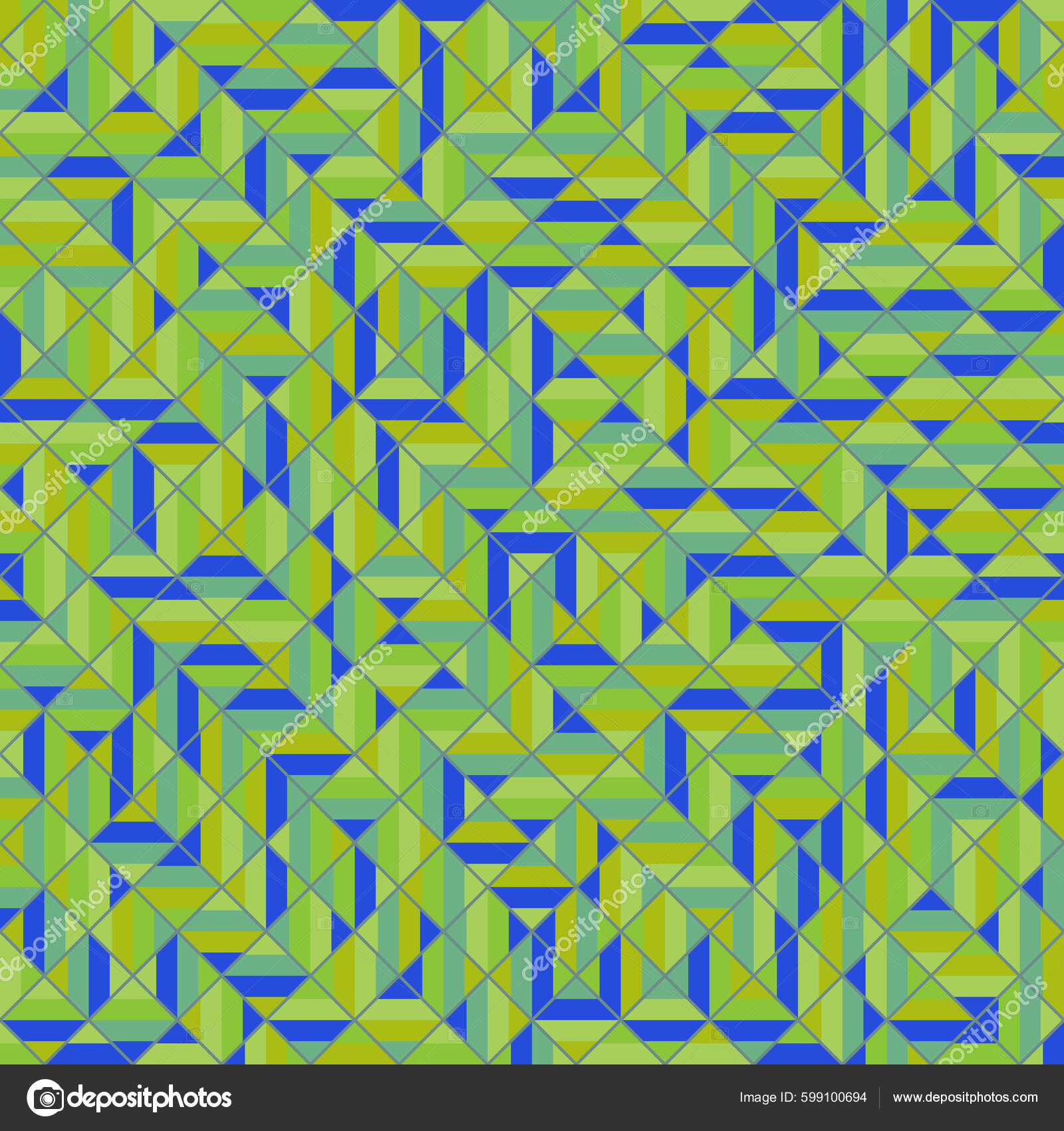 Color Rhombus Tile Tessellation Pattern Illustration Stock Vector by ...