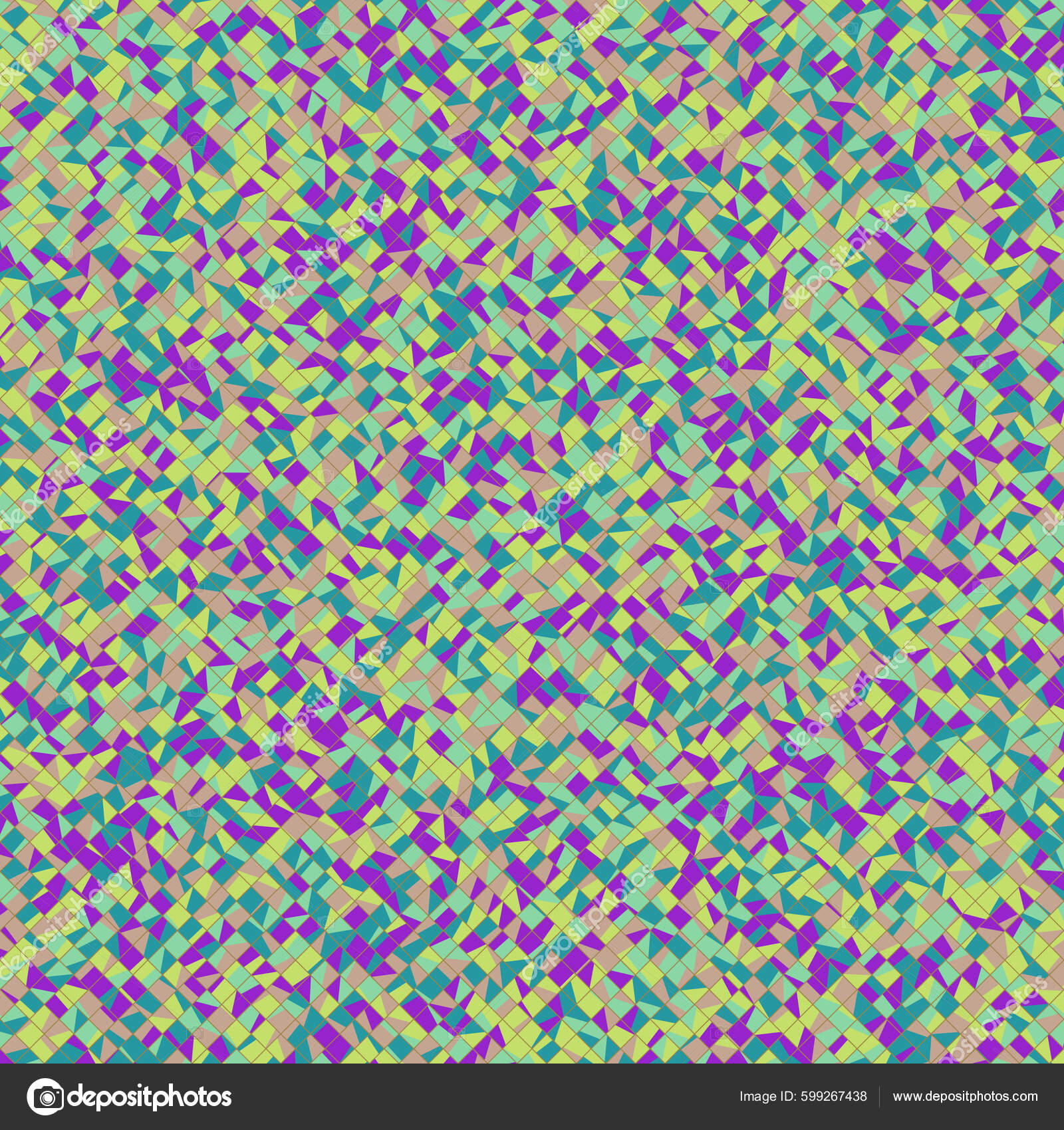 Color Rhombus Tile Tessellation Pattern Illustration Stock Vector Image ...