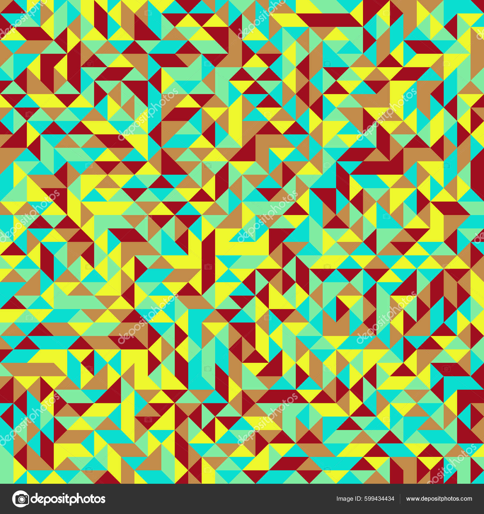 Color Rhombus Tile Tessellation Pattern Illustration Stock Vector Image ...