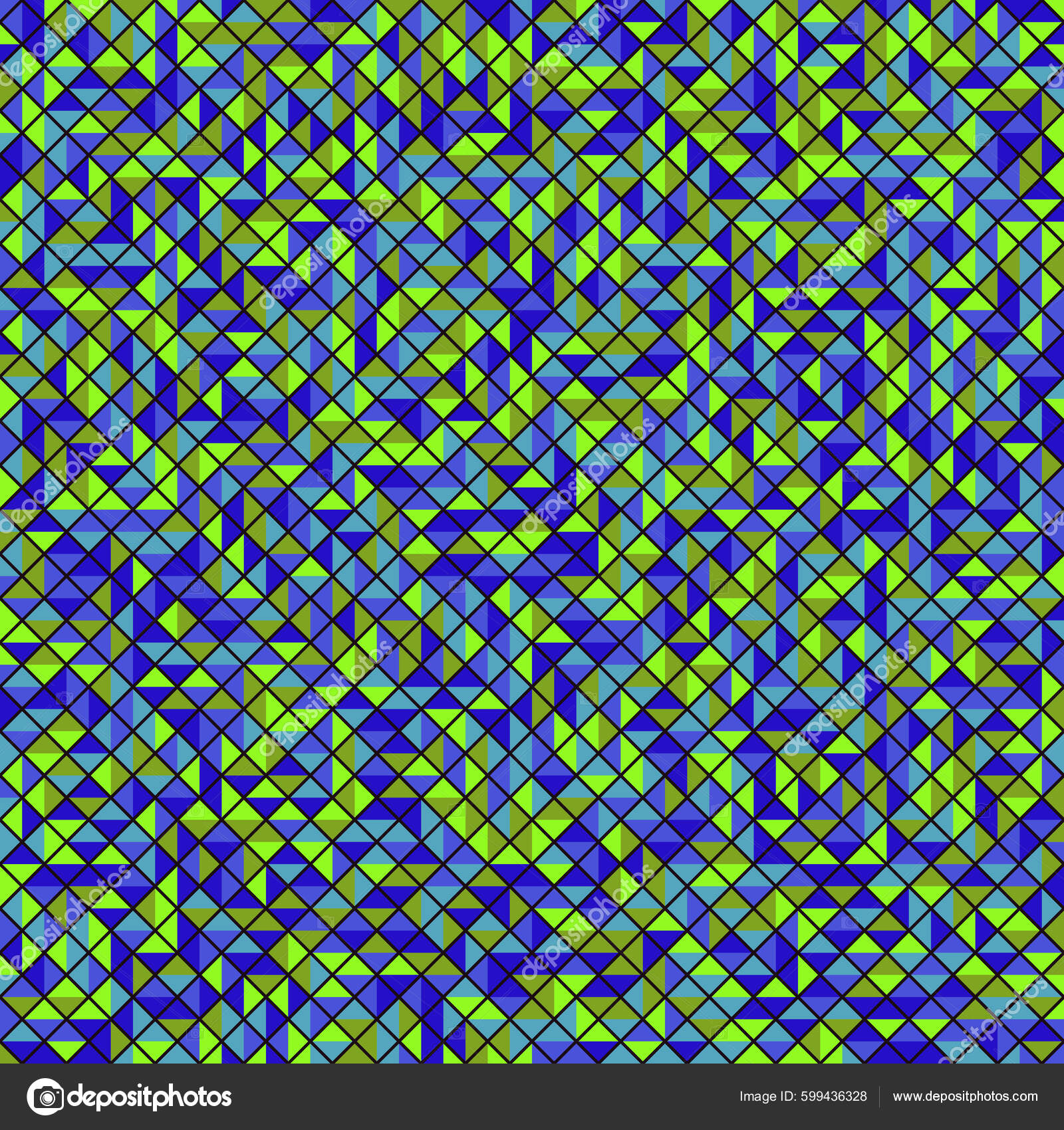 Color Rhombus Tile Tessellation Pattern Illustration Stock Vector Image ...