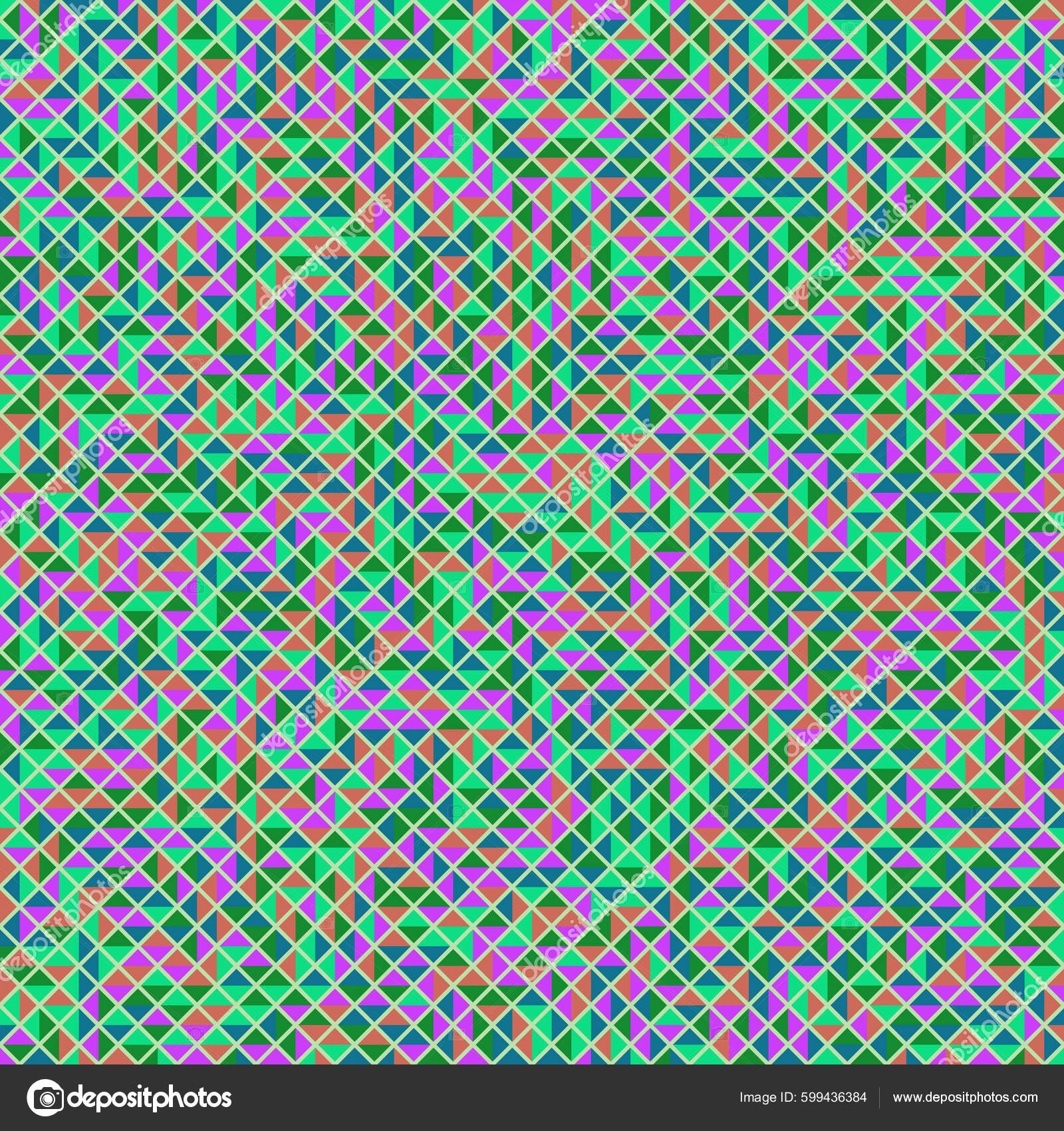 Color Rhombus Tile Tessellation Pattern Illustration Stock Vector by ...