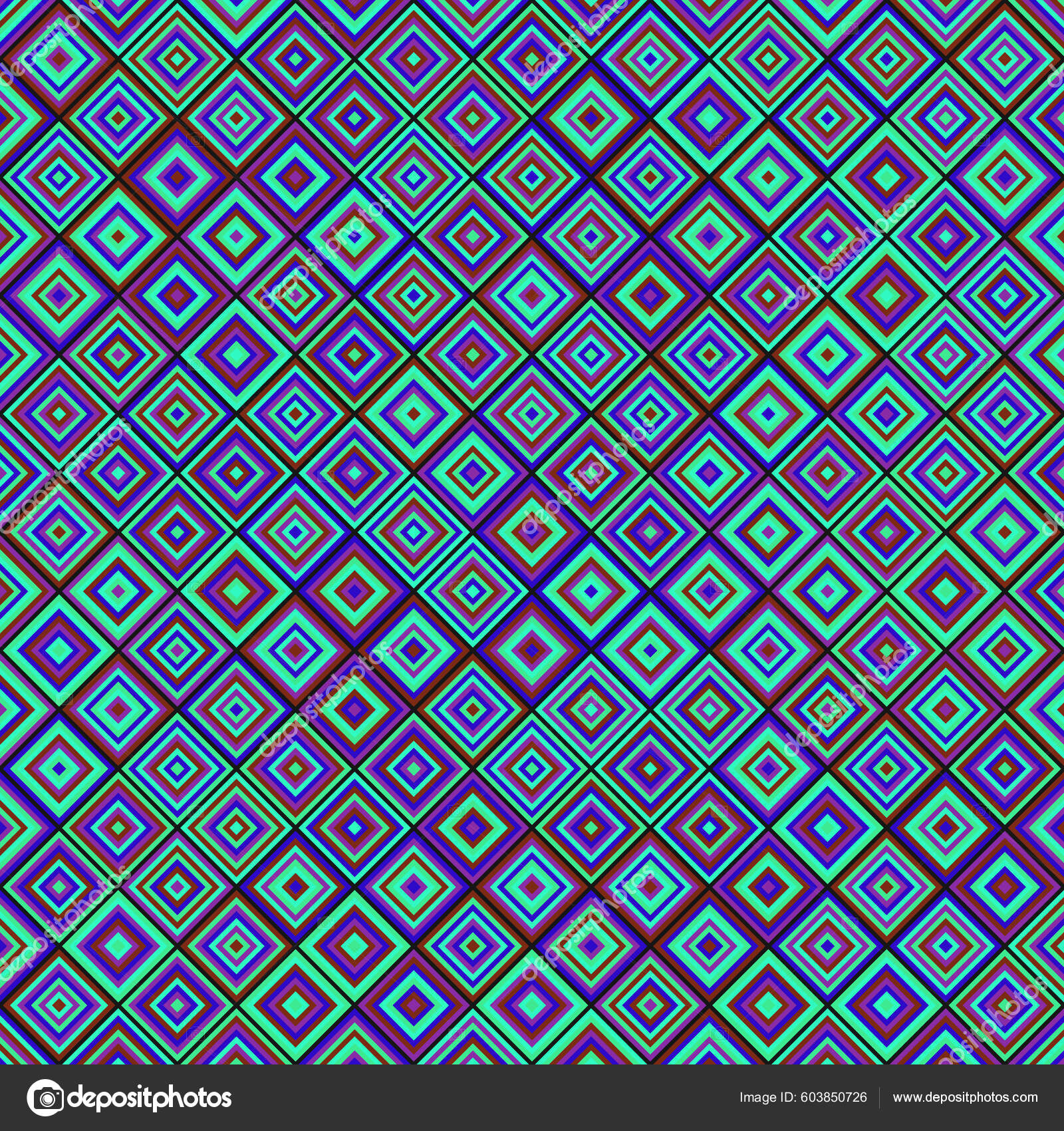 Color Rhombus Tile Tessellation Pattern Illustration Stock Vector by ...