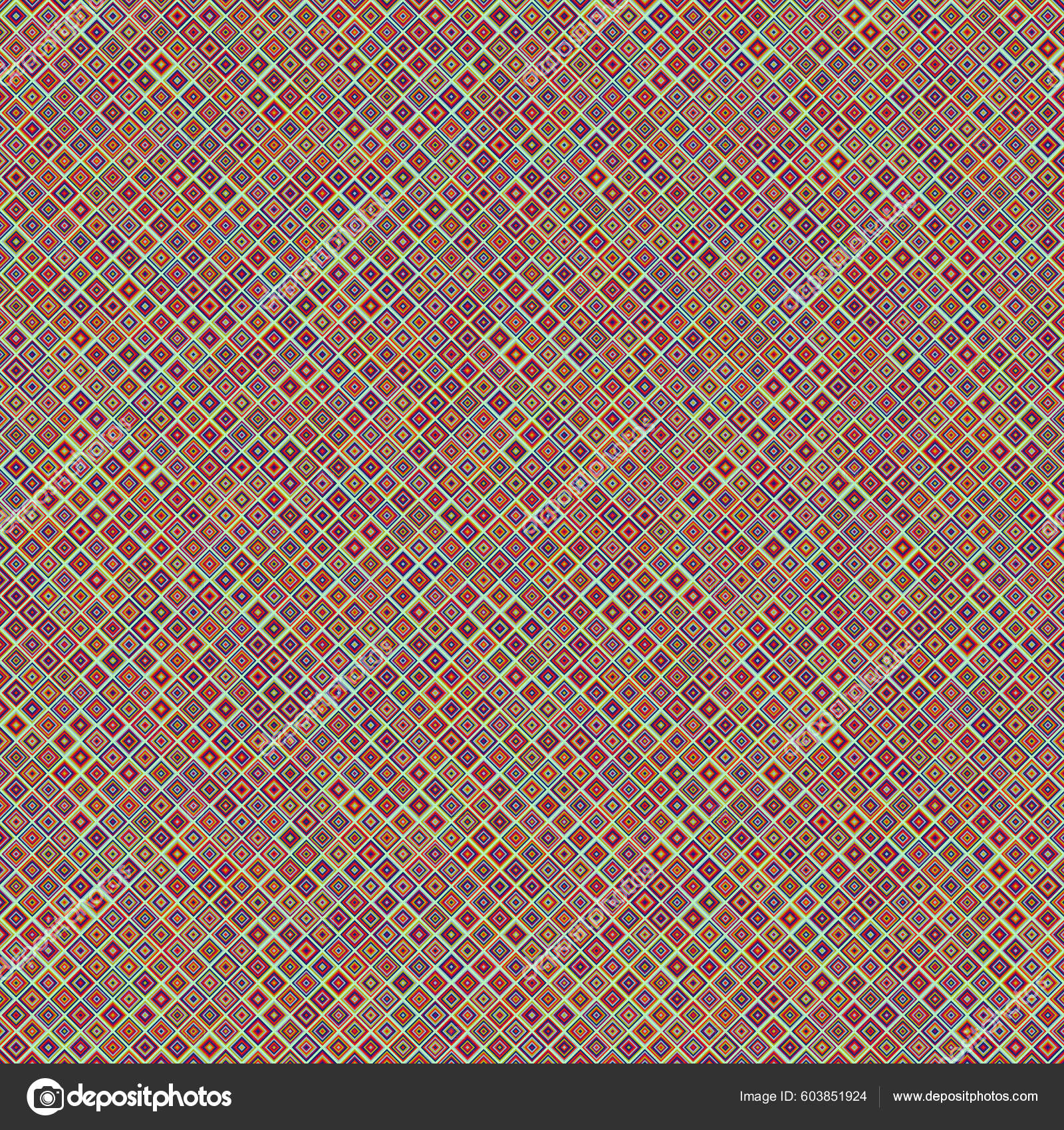 Color Rhombus Tile Tessellation Pattern Illustration Stock Vector by ...