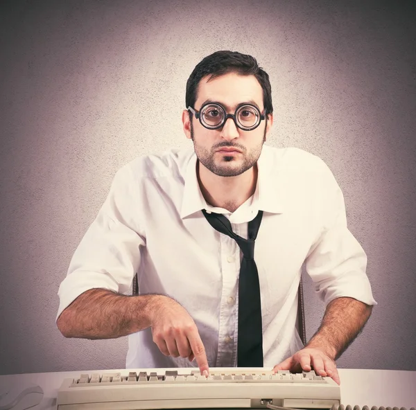 Nerd programmer - Stock Image - Everypixel
