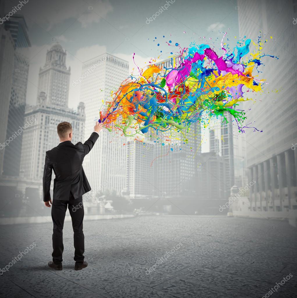 Colorful and creative business — Stock Photo © alphaspirit #43283819