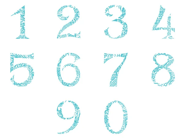 Set of stylized numbers Stock Vector by ©markovka 21081845 Set of stylized numbers Stock Vector by ©markovka 21081845