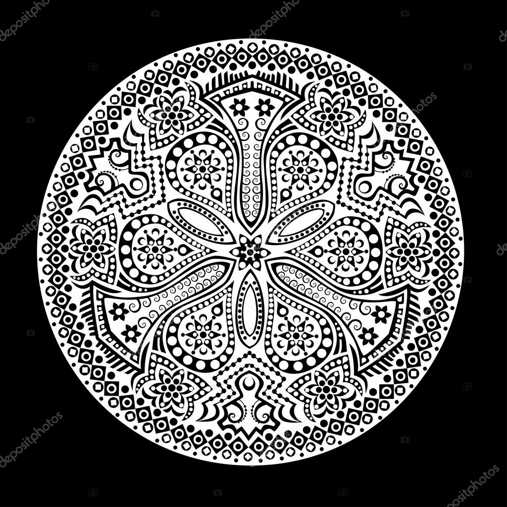 Delicate lace vector pattern, mandala flower. Stock Vector by ©markovka ...
