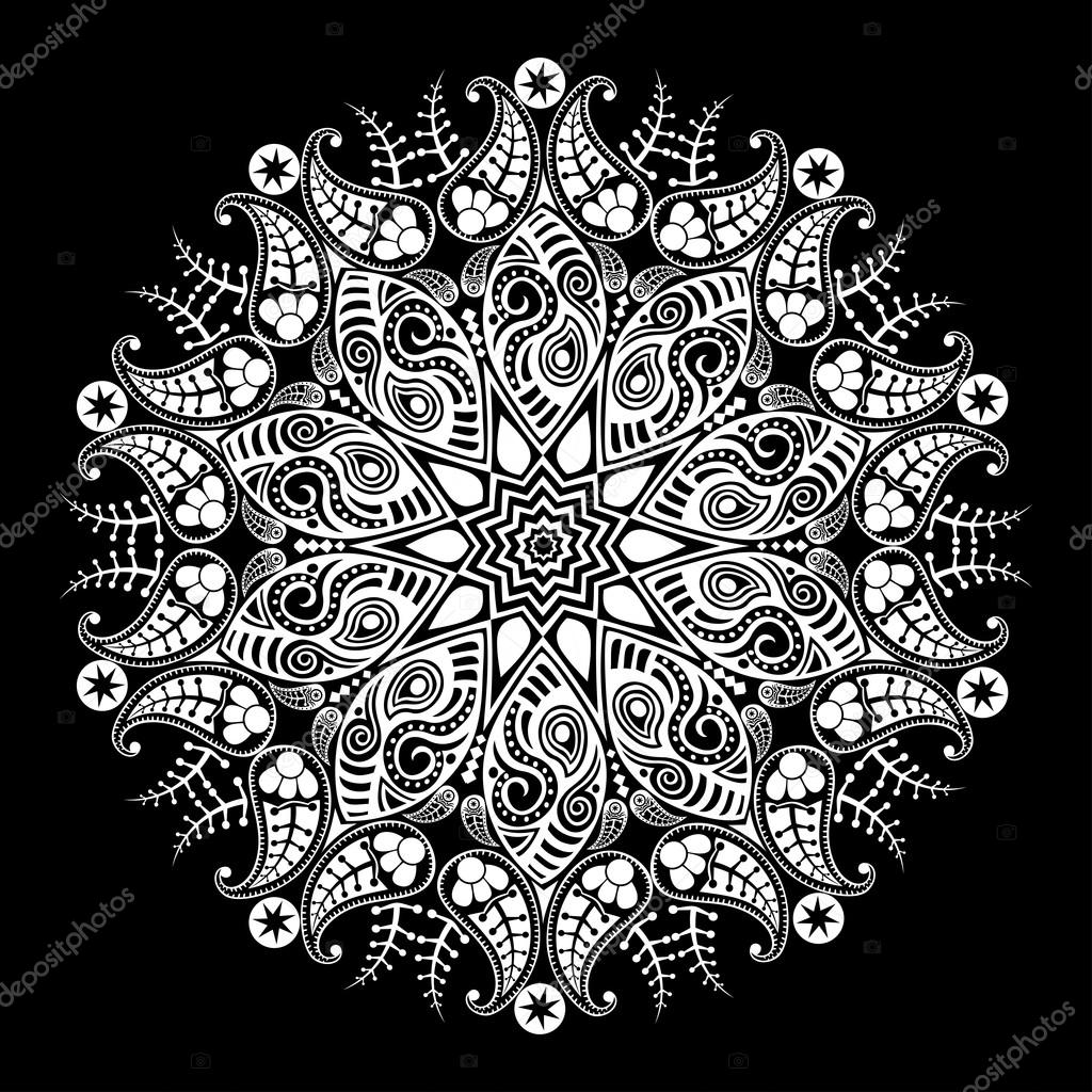 Ornamental round lace design Stock Vector Image by ©markovka #21235881