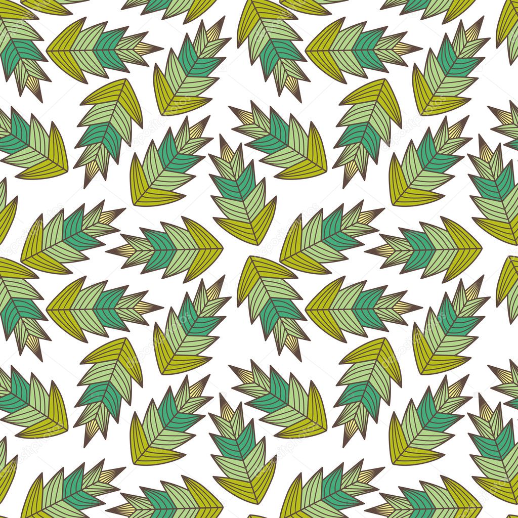 Seamless texture with leaf Stock Vector Image by ©markovka #21620535