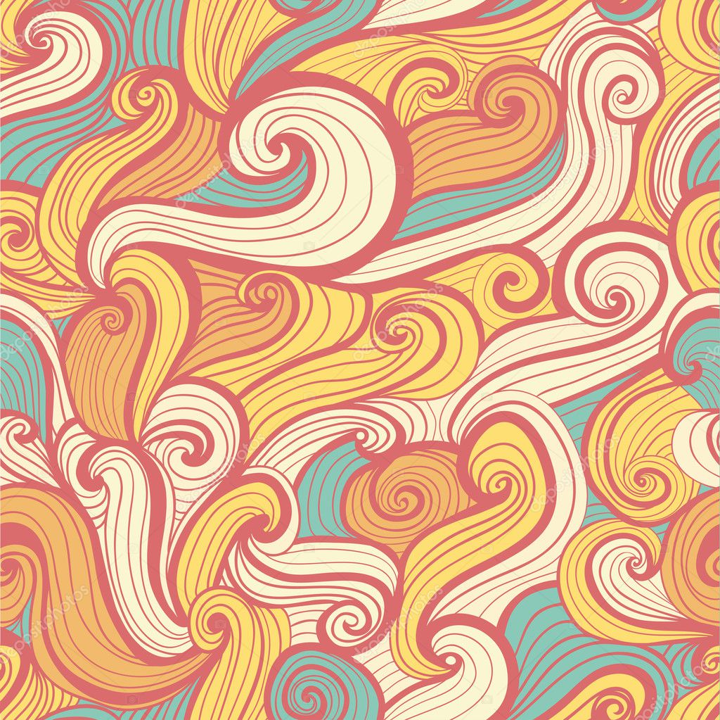 Waves background Stock Vector by ©markovka 21642175