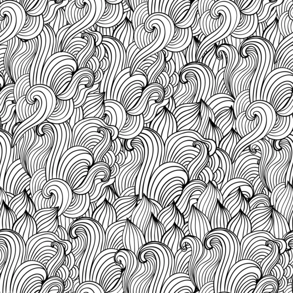 Seamless abstract hand-drawn pattern, waves background. Abstract Stock ...