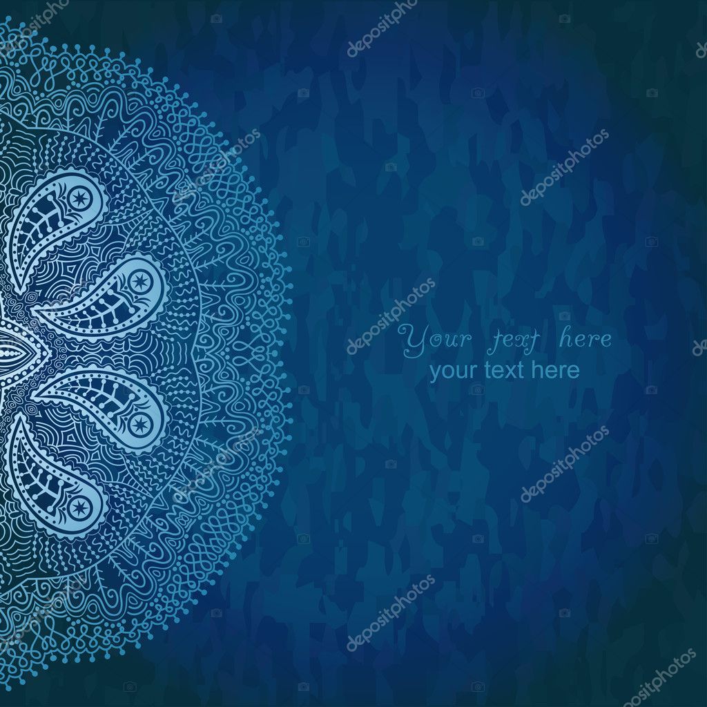 Vintage invitation corner on grunge background with lace ornament ...