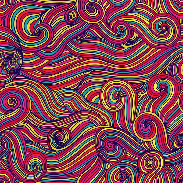 Colorful seamless abstract hand-drawn pattern, waves background Stock ... Colorful seamless abstract hand-drawn pattern, waves background Stock ...