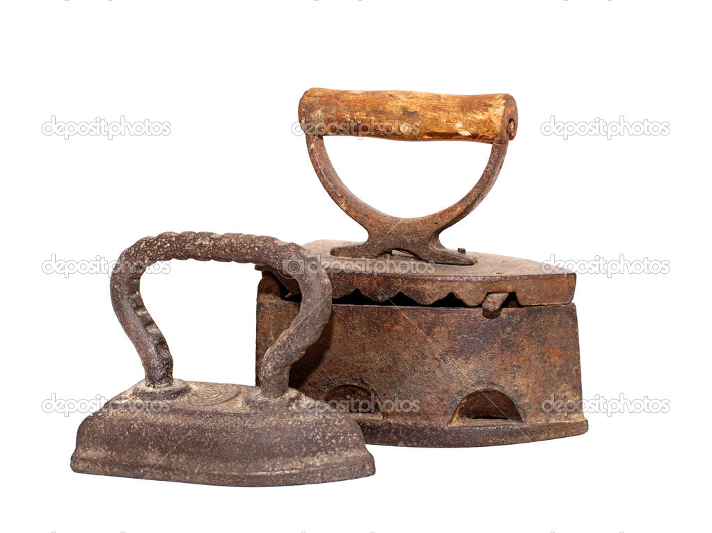 Antique vintage irons Stock Photo by ©sachek 25436307