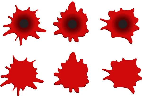 Bloody Bullet Holes — Stock Vector © Talitas #14327941