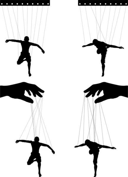 Marionette puppet set — Stock Vector © Helioshammer #22614827