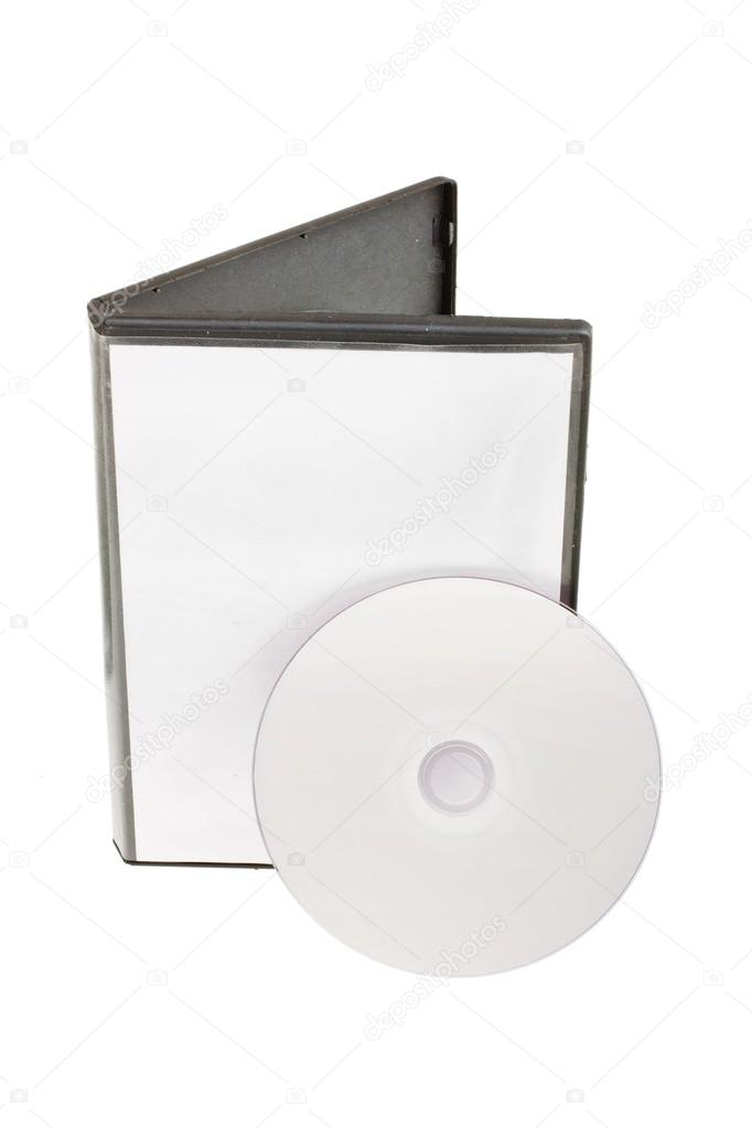 CD DVD disk with CD DVD box isolated on white background Stock Photo by ...