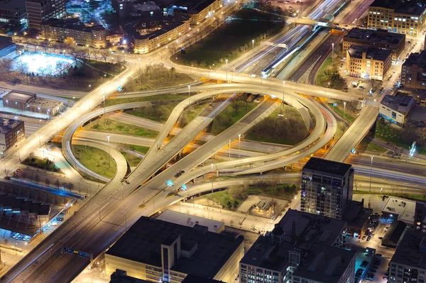 Intersection night lights Stock Photos, Royalty Free Intersection night ...