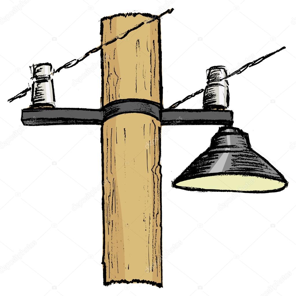 Poste De Luz Desenho - LIBRAIN