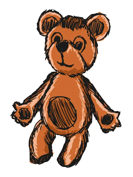 Vektoros rajz illusztráció - mackó — Stock Vektor © nikiteev #38890241