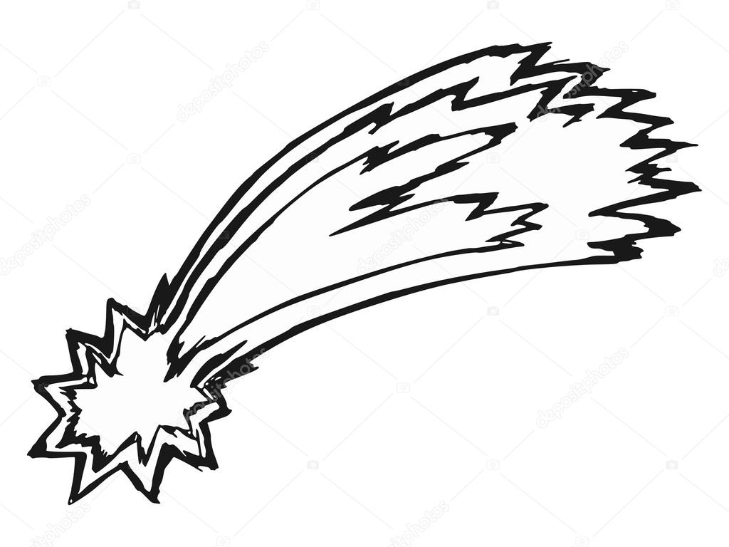 Komet — Stockvektor © Perysty #45599021