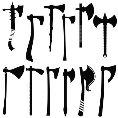 Barbarian Skull Battle Axe Clipart Instant Digital Download SVG EPS PNG ...