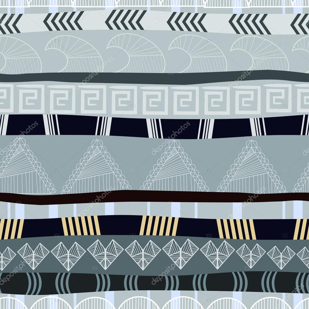 Seamless texture with traditional African pattern — Stock Vector ...