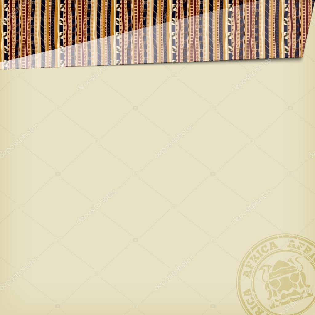 Abstract African background — Stock Vector © lapotnik #27673093