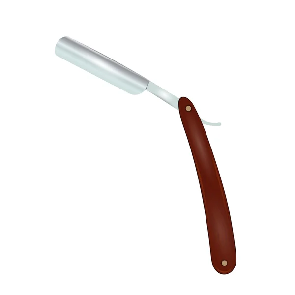 Vector antique straight razor on white background Stock Vector Image by ...