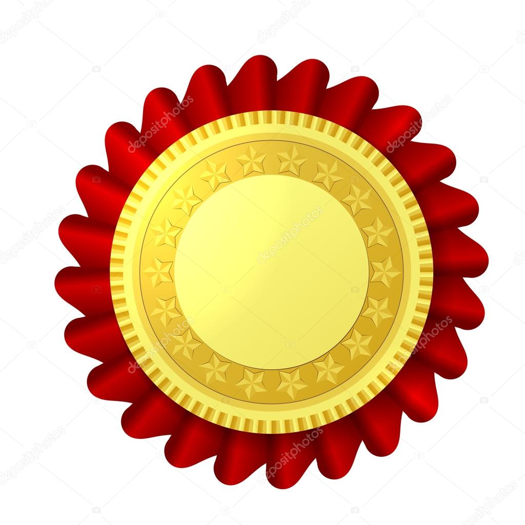 Red and gold rosette Stock Vector by ©lapotnik 36568765