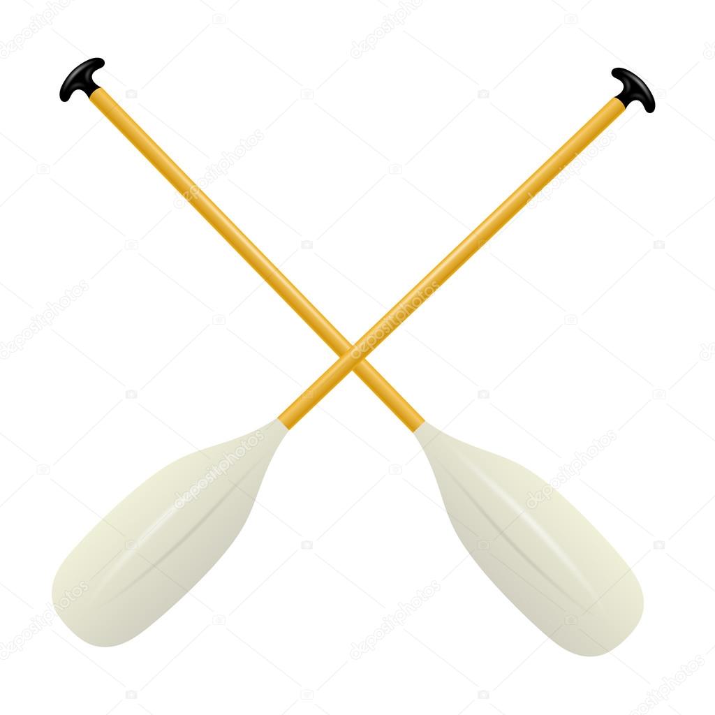 Two oars for canoe — Stock Photo © lapotnik #38449771