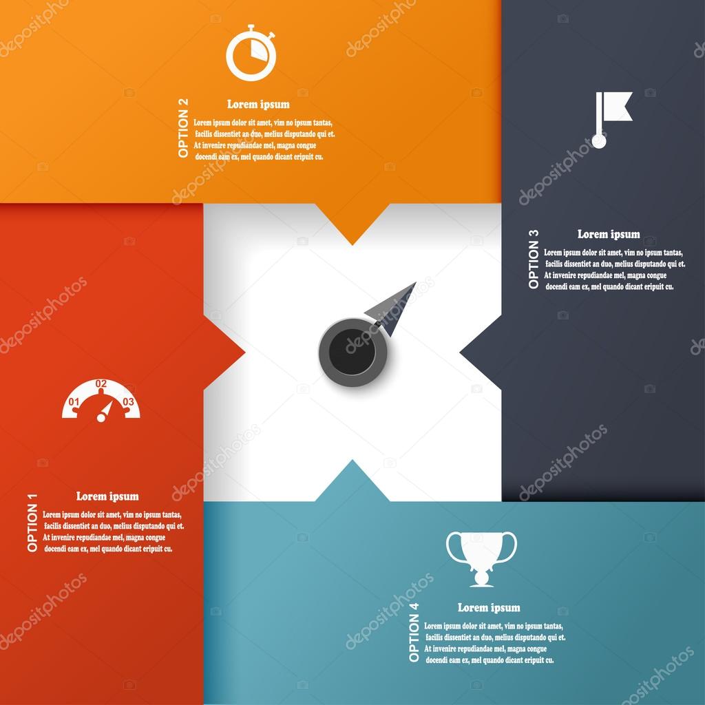 Layout for your options. Abstract template for info background. Stock ...